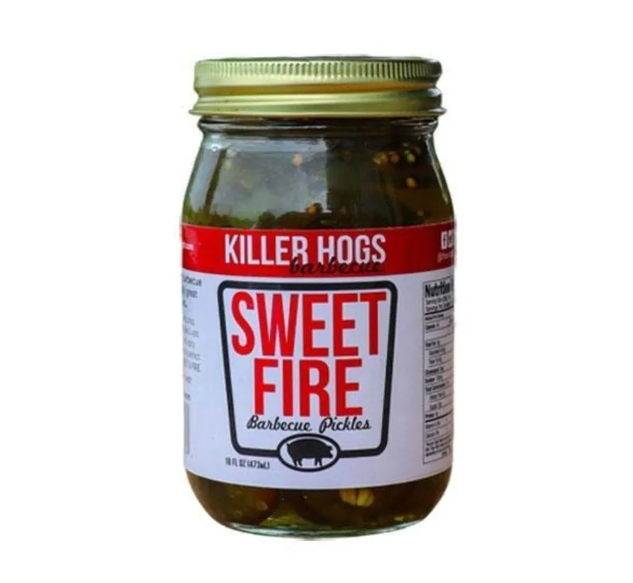 Killer Hogs Sweet Fire Pickles (Spicy) 16 oz - Vuur & Rook