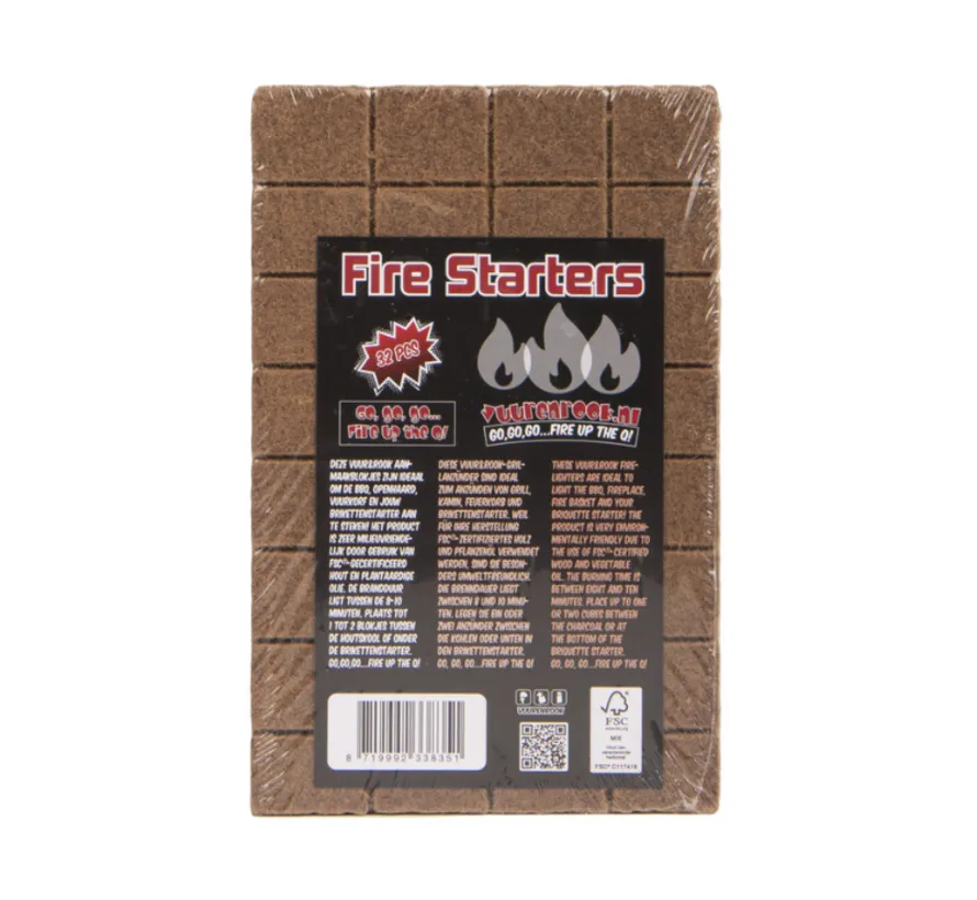 Vuur&Rook Fire Starters 32 pcs - Vuur & Rook
