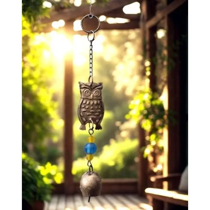 Fair Trade Handgemaakte Uilen Windgong kopen? | Metalen Windhanger ...