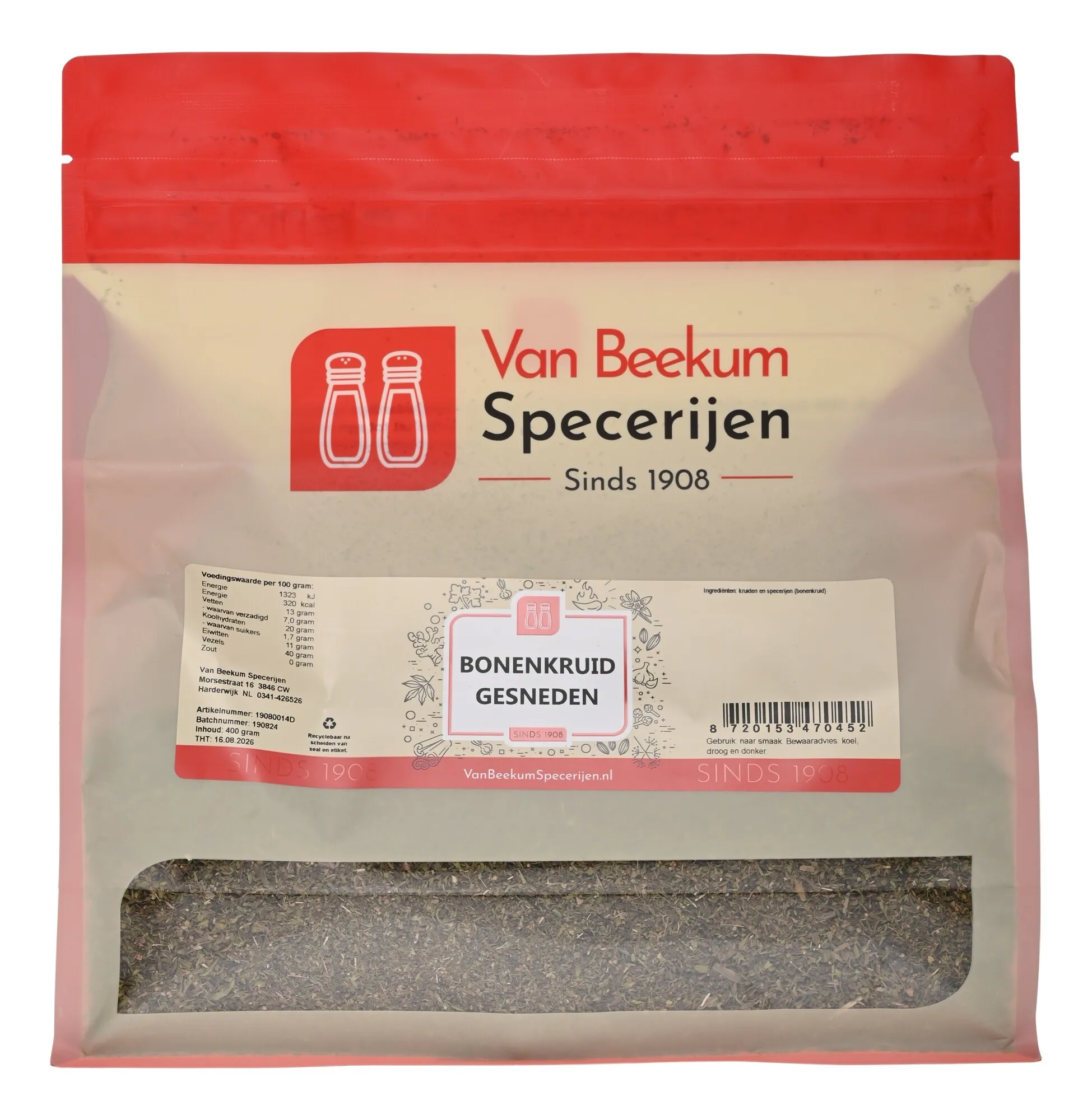 Bonenkruid Gesneden | Scherp & Aromatisch | Van Beekum Specerijen