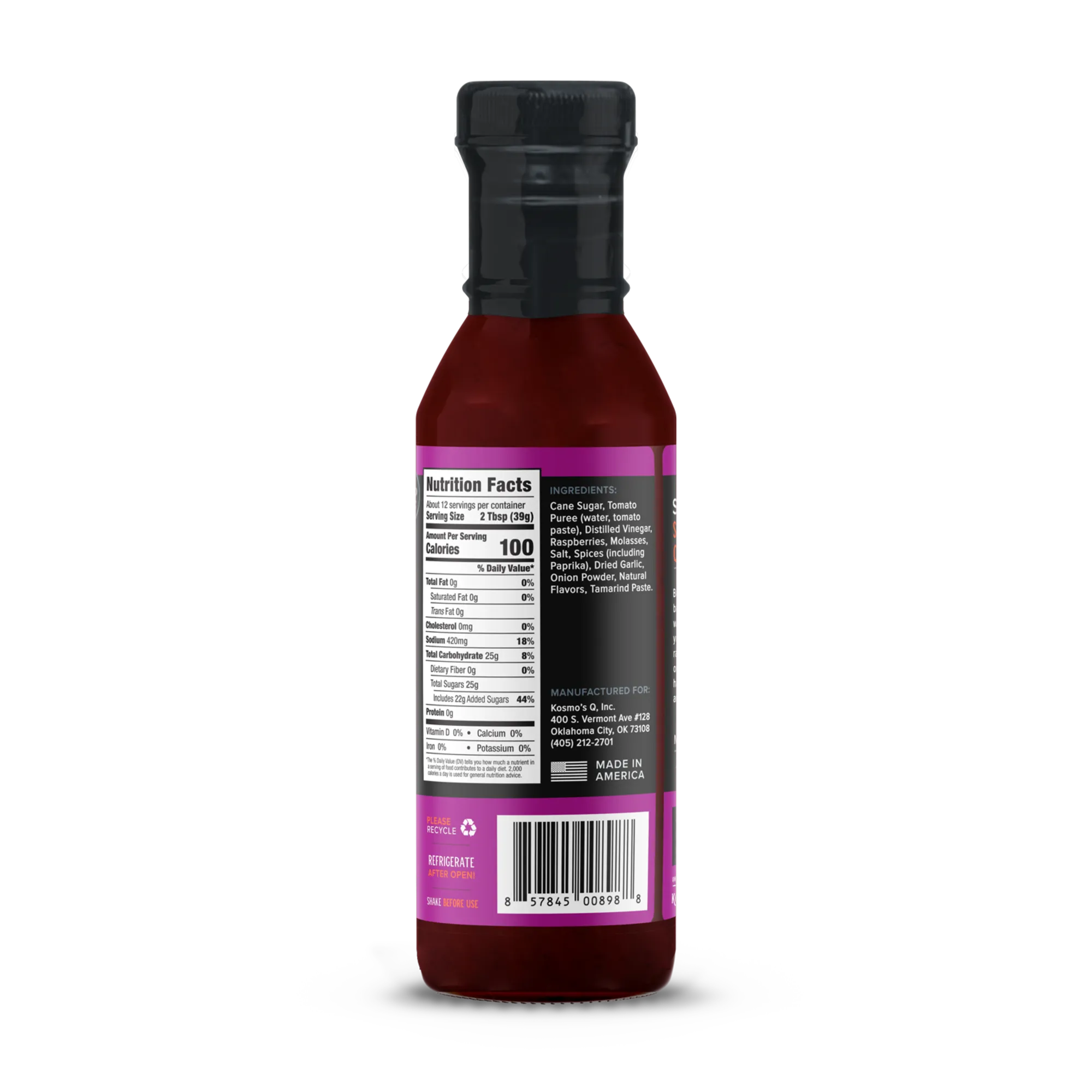 Kosmo's Q - Raspberry Chipotle BBQ Sauce