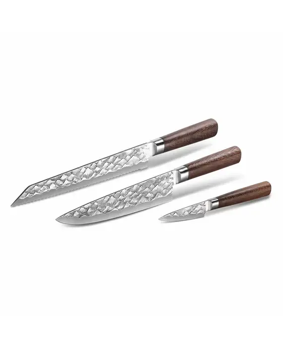 3 delige Westerse Messenset - BARE Cookware | Levenslange garantie!
