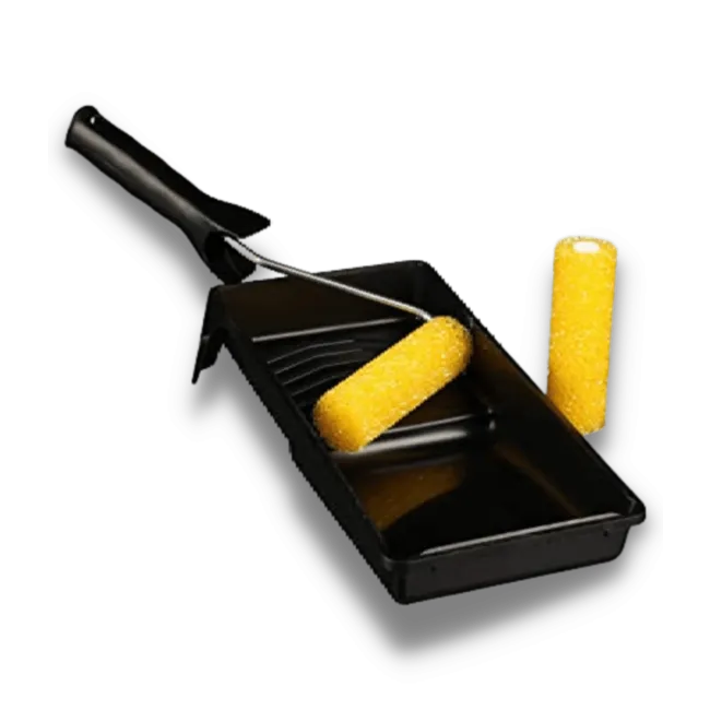 Raptor Liner verfborstel kit met bakje - Raptor Liner