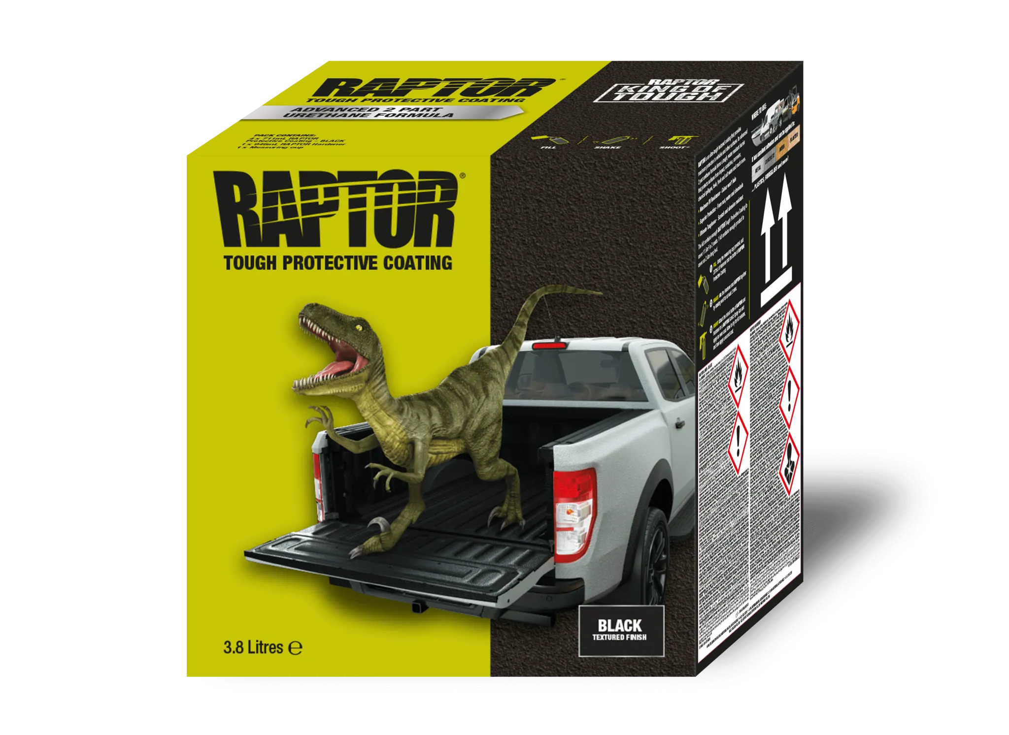 Raptor Liner 4 bottles Black - Raptor Liner