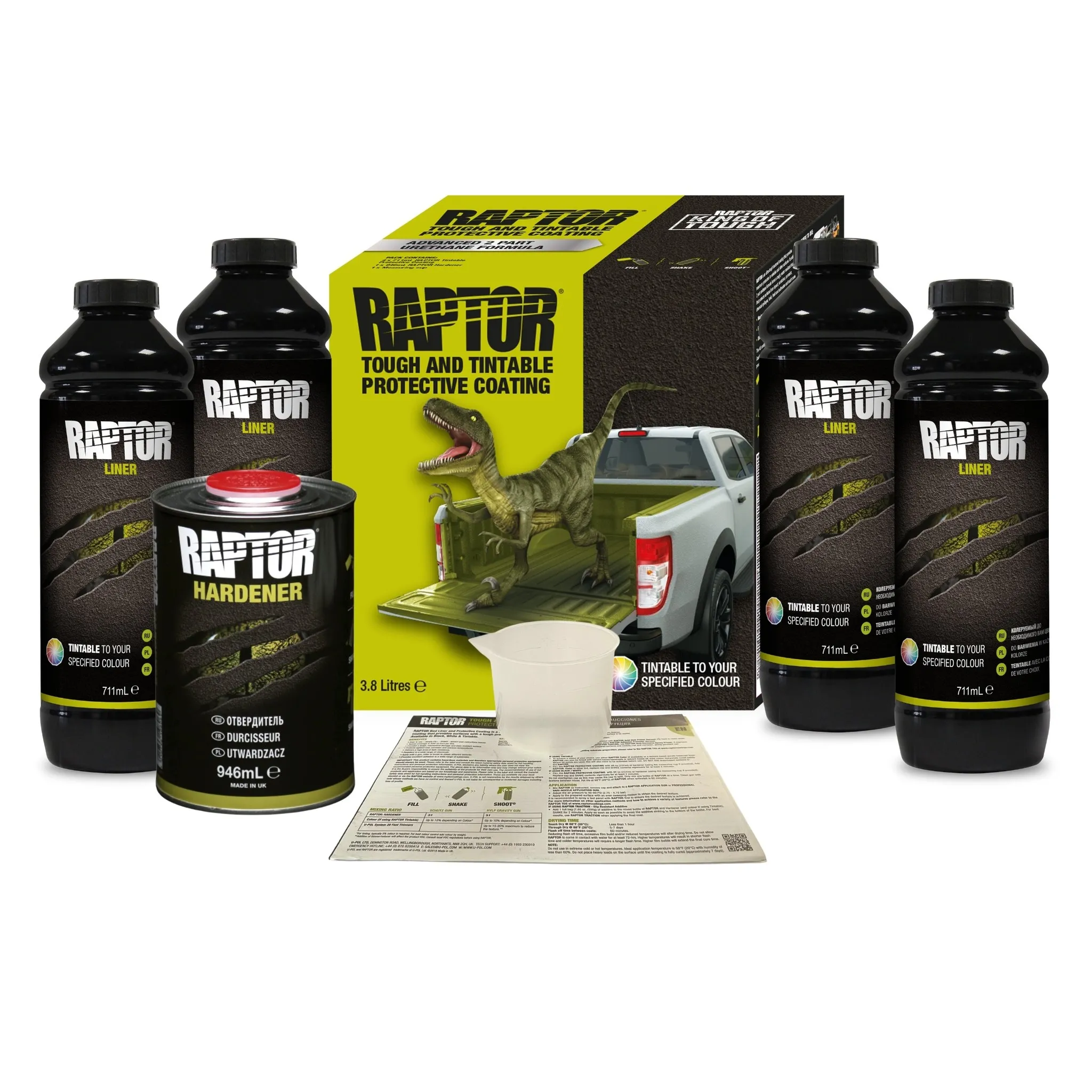 Raptor Liner 4 Liter Kleurbaar - Raptor Liner