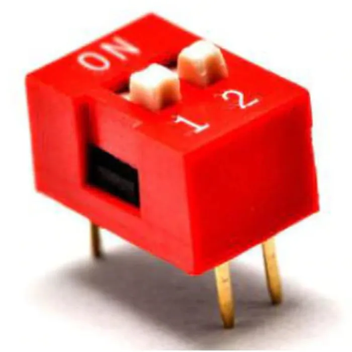 2-pin dip switch 2.54 mm - OTRONIC