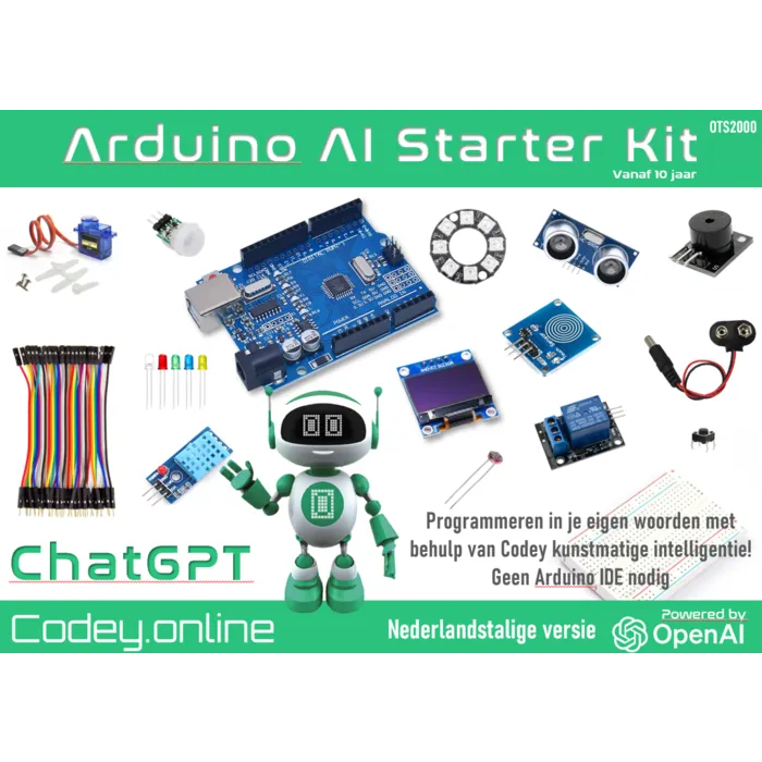 Starterkit voor Arduino UNO met Codey ChatGPT AI - OTRONIC