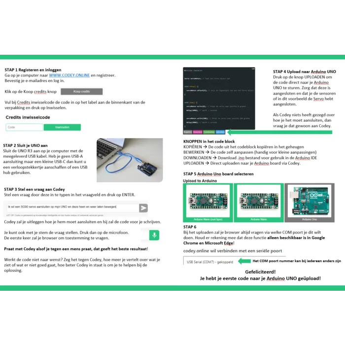 Starterkit voor Arduino UNO met Codey ChatGPT AI - OTRONIC