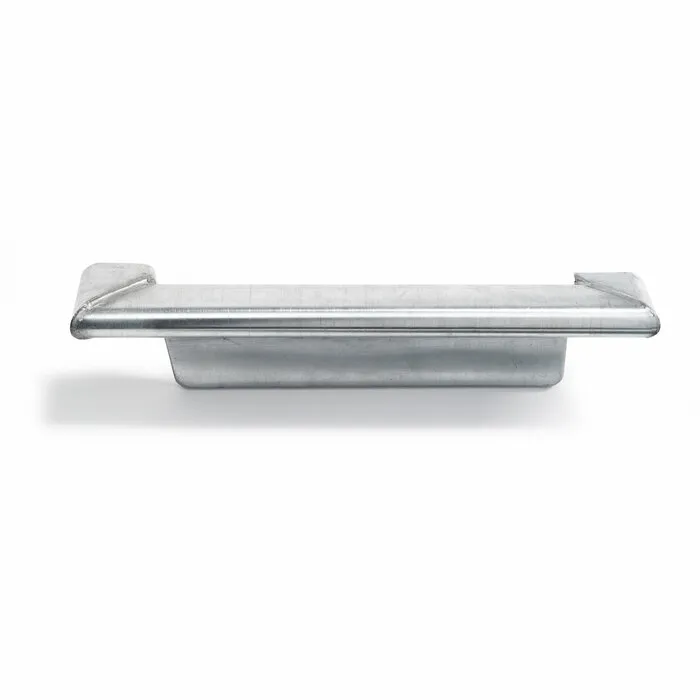 Kopschot Bakgoot B44 met Verstek Rechts | Zink - Dakgootwinkel.nl